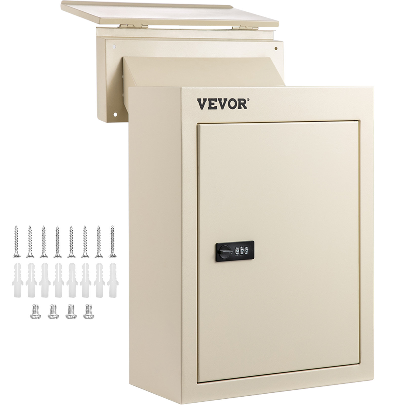 VEVOR Through The Wall Drop Box, 12.5''''X6.3''''X16.9'''' Mail Drop ...