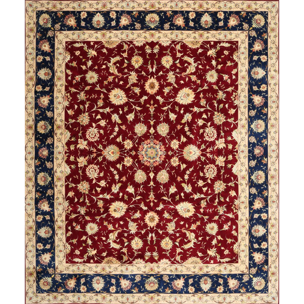 Hokku Designs Branksome Handmade Wool Red Rug | Wayfair