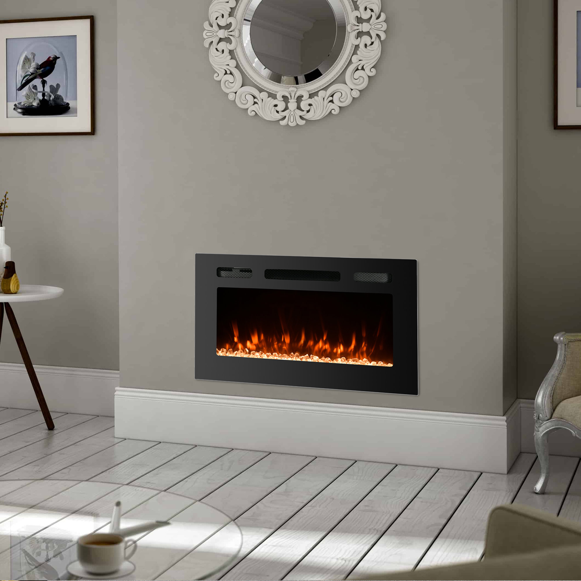 Symple Stuff Centerburg Electric Fireplace | Wayfair