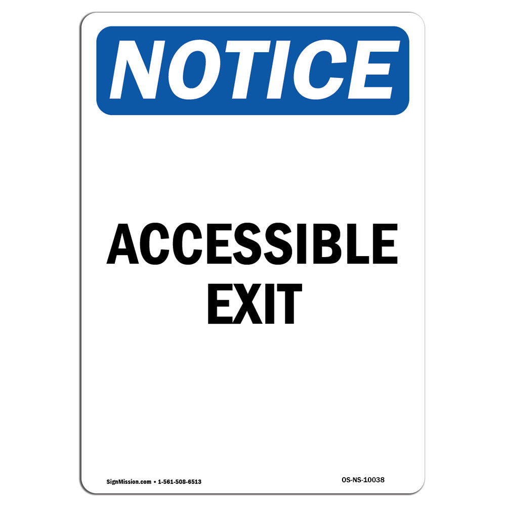 SignMission Accessible Exit Sign | Wayfair