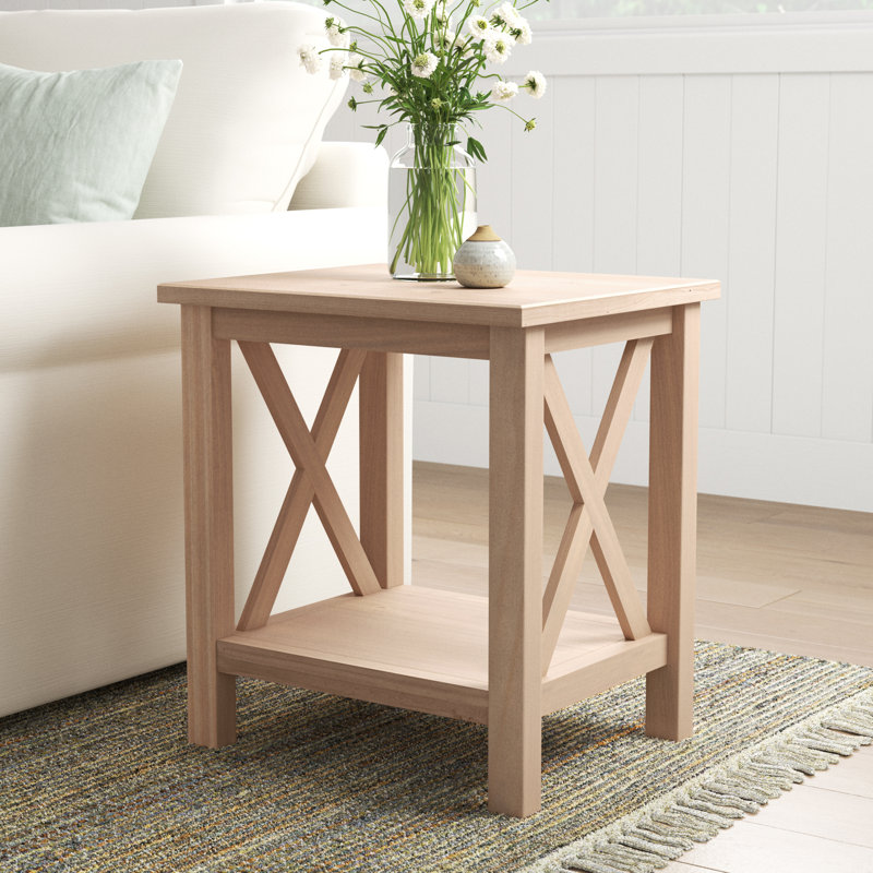 Sand & Stable Stimpson 22'' Tall Solid Wood End Table & Reviews | Wayfair