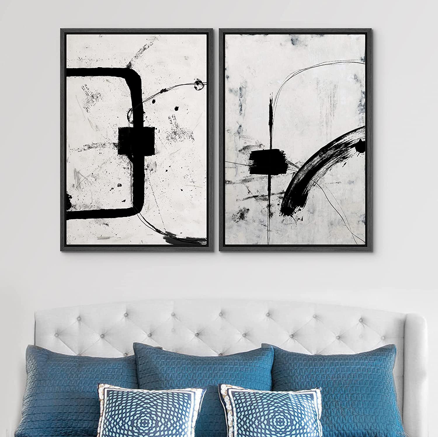 SIGNLEADER 2 Piece Floater Frame Painting Set on Canvas | Wayfair