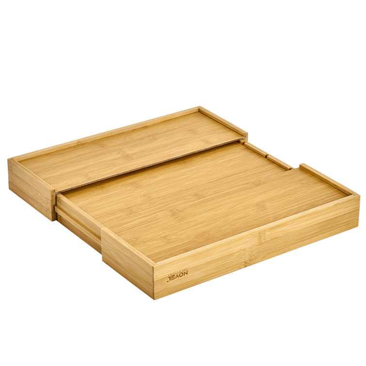 Novel Solutions Expandable Bamboo Cutlery Tray | Wayfair.co.uk