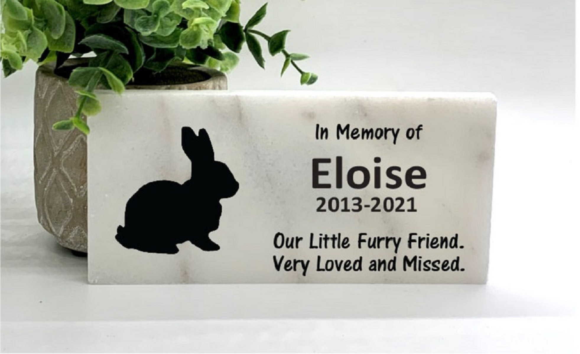 Trinx Becker Rabbit/Bunny Memorial Stone | Wayfair
