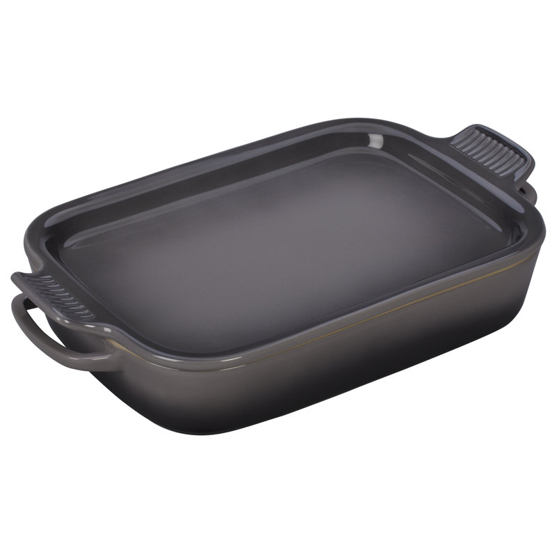 Le Creuset Stoneware 2.75 Qt Rectangular Dish with Platter Lid ...