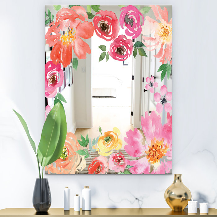 Bless international Garland Rectangle Glass Wall Mirror | Wayfair