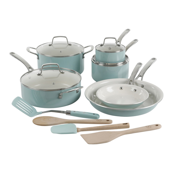 Martha Stewart 14 Piece Aluminum Non Stick Cookware Set | Wayfair