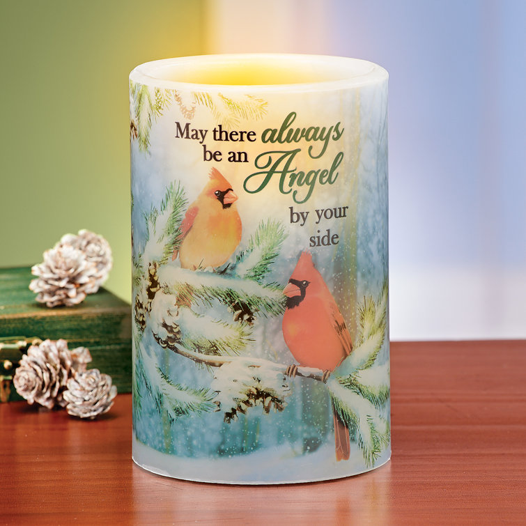 The Holiday Aisle® Angel By Your Side Cardinal LED Lighted Flameless ...