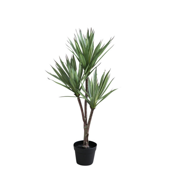 The Seasonal Aisle 90Cm Artificial Triple Stem Sisal/Agave Tree in Pot ...