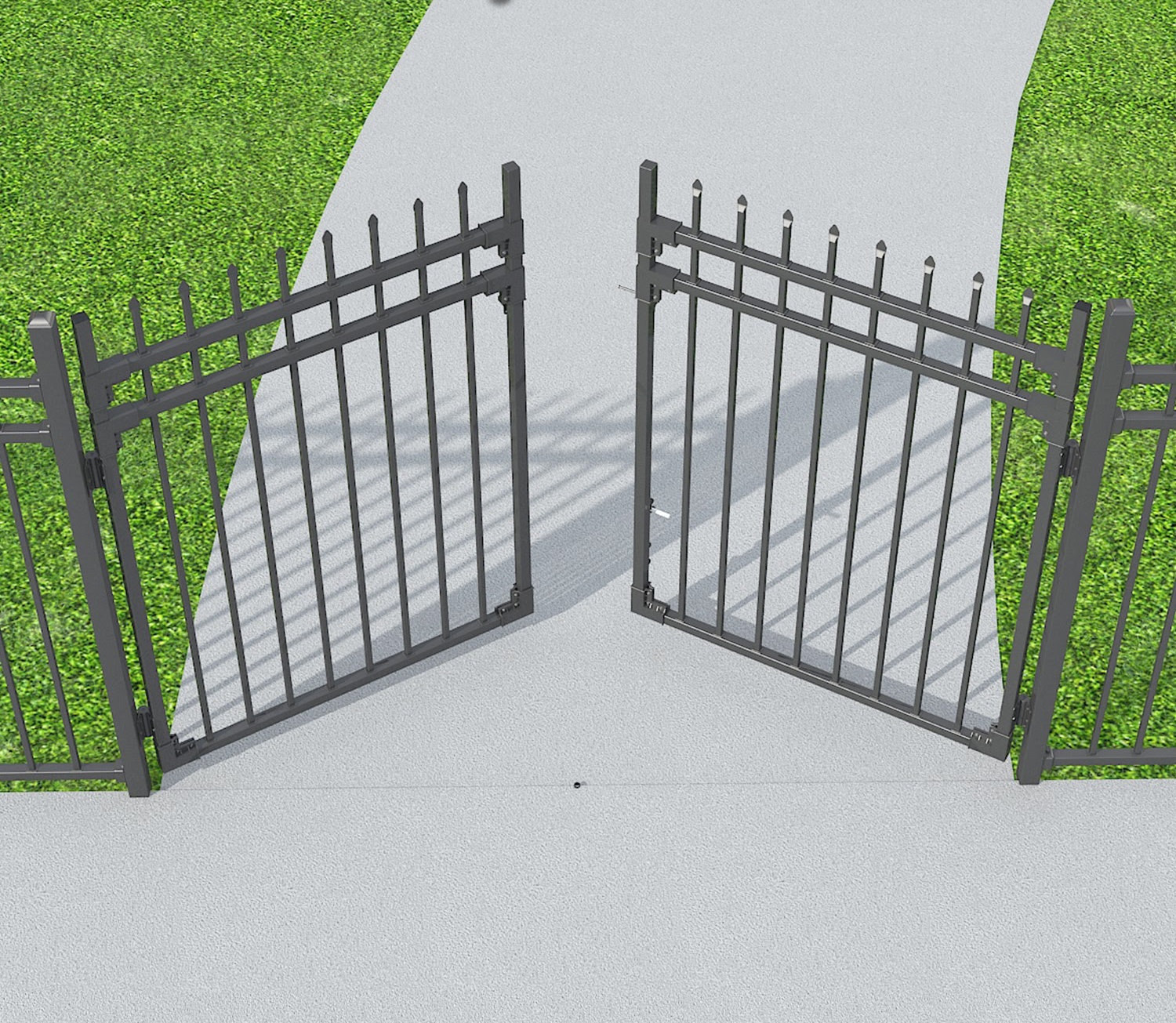 XCEL 5 ft. H x 4 ft. W Sharp Pickets Metal Fencing & Reviews | Wayfair