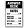 Trinx Bantam Answer Desk Aluminum Sign | Wayfair