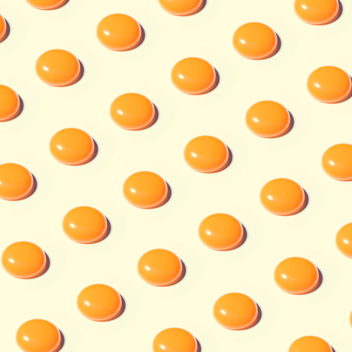 Ebern Designs Pattern Made Of Egg Yolks by Ivan101 - Wrapped Canvas ...