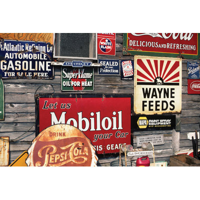 East Urban Home Vintage 'Antique Store Featuring Old Brand Name ...