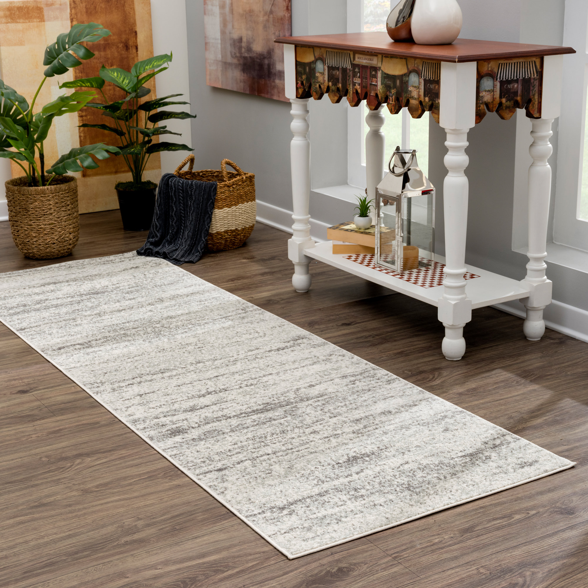 17 Stories Performance Ivory Rug | Wayfair