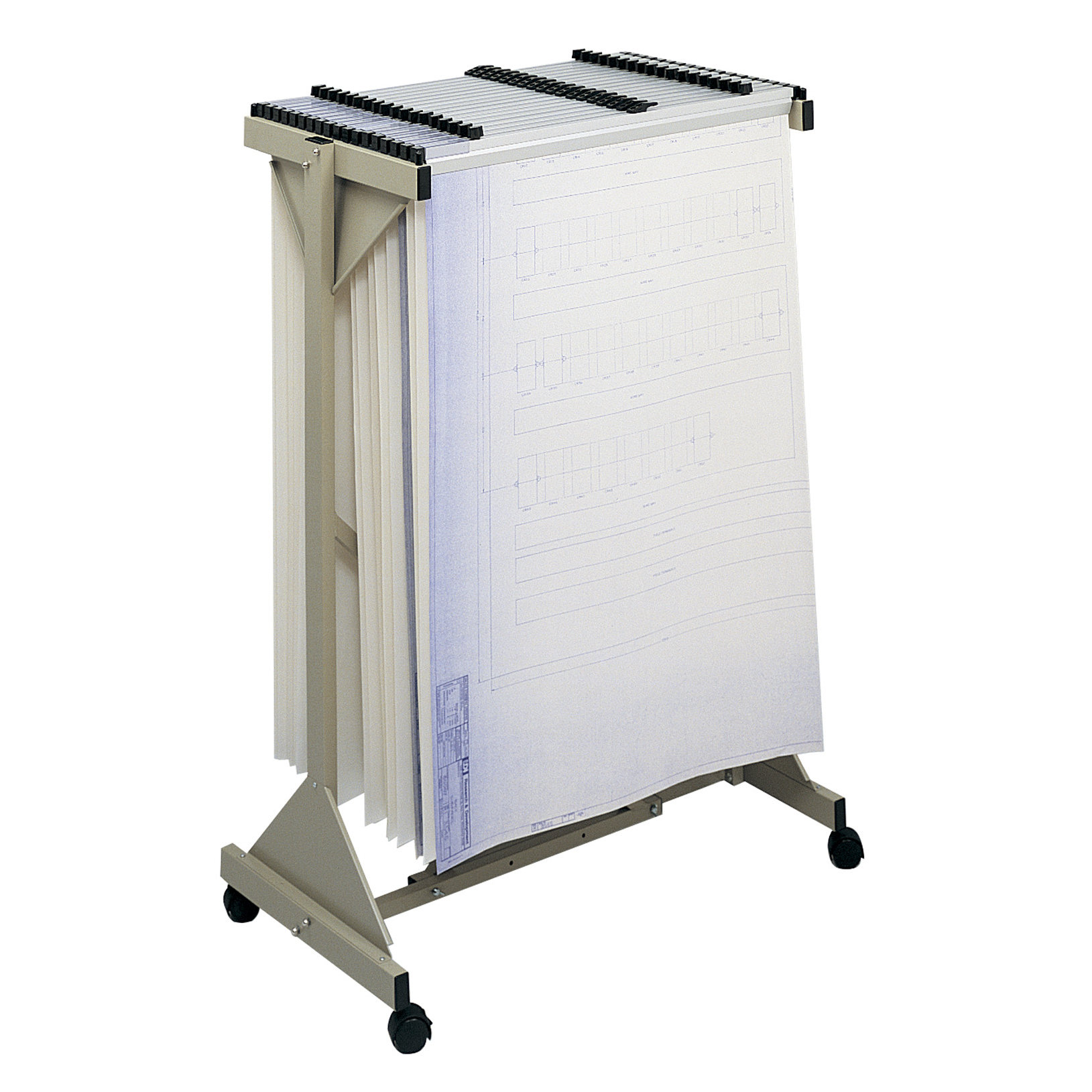Safco Products Safco Sheet File Mobile Plan Hanging Filing Cart | Wayfair