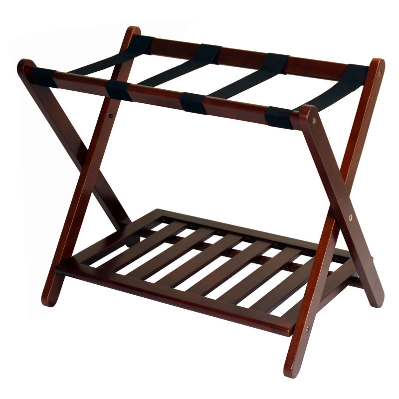 Casual Home Folding Wood Luggage Rack & Reviews | Wayfair
