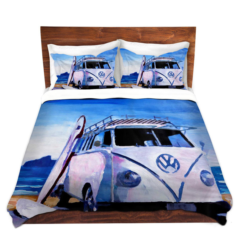 East Urban Home The Vw Bus Duvet Cover Set | Wayfair