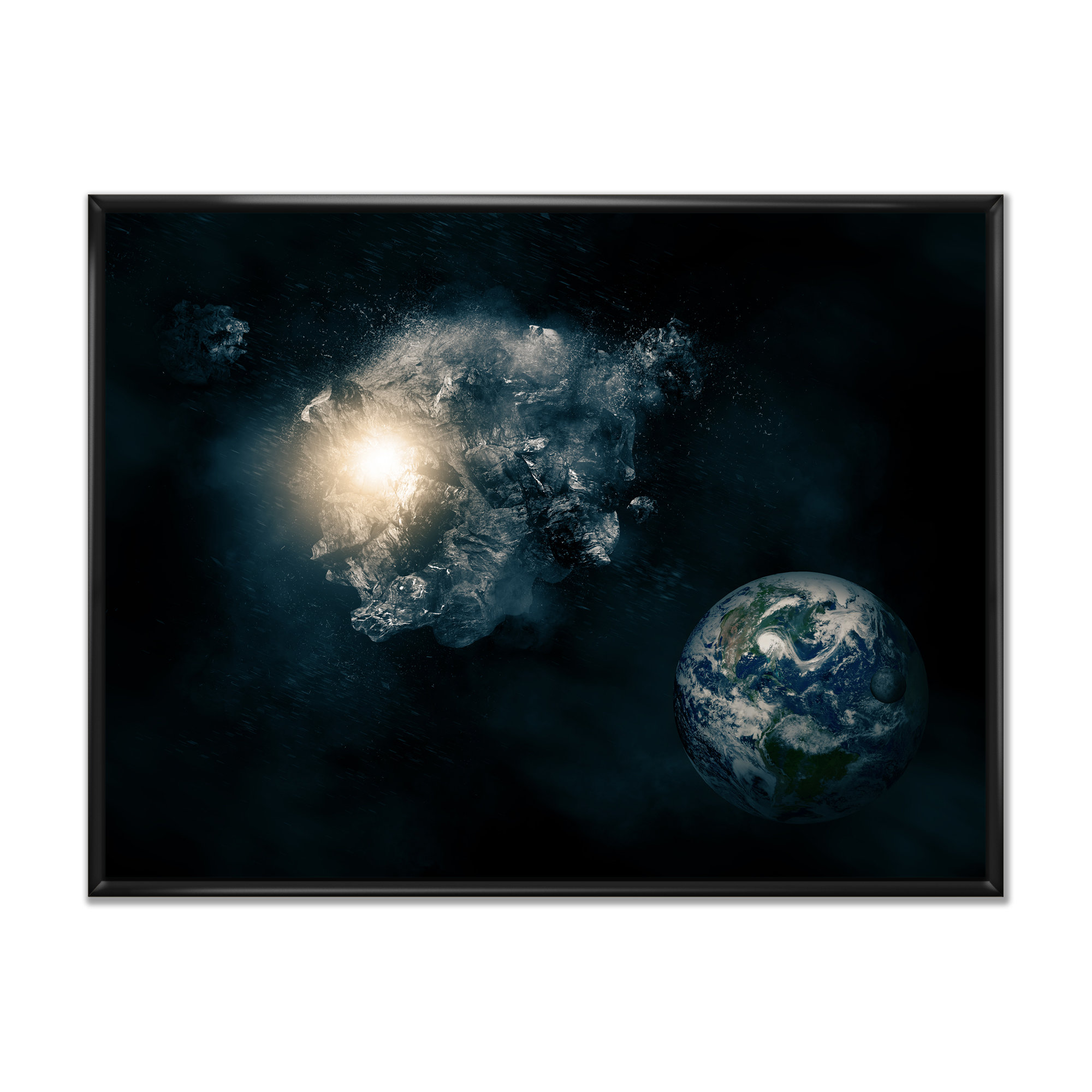 Ebern Designs Asteroid Space Art Asteroid Space Art - Painting on ...