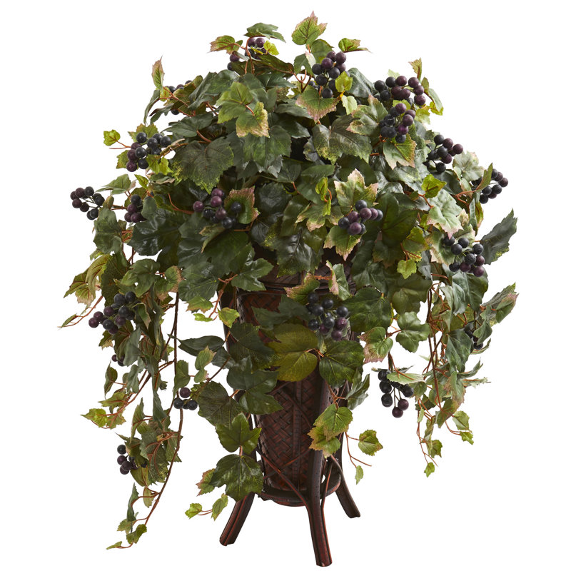 Charlton Home® 32" Artificial Grapevine Plant in Planter | Wayfair