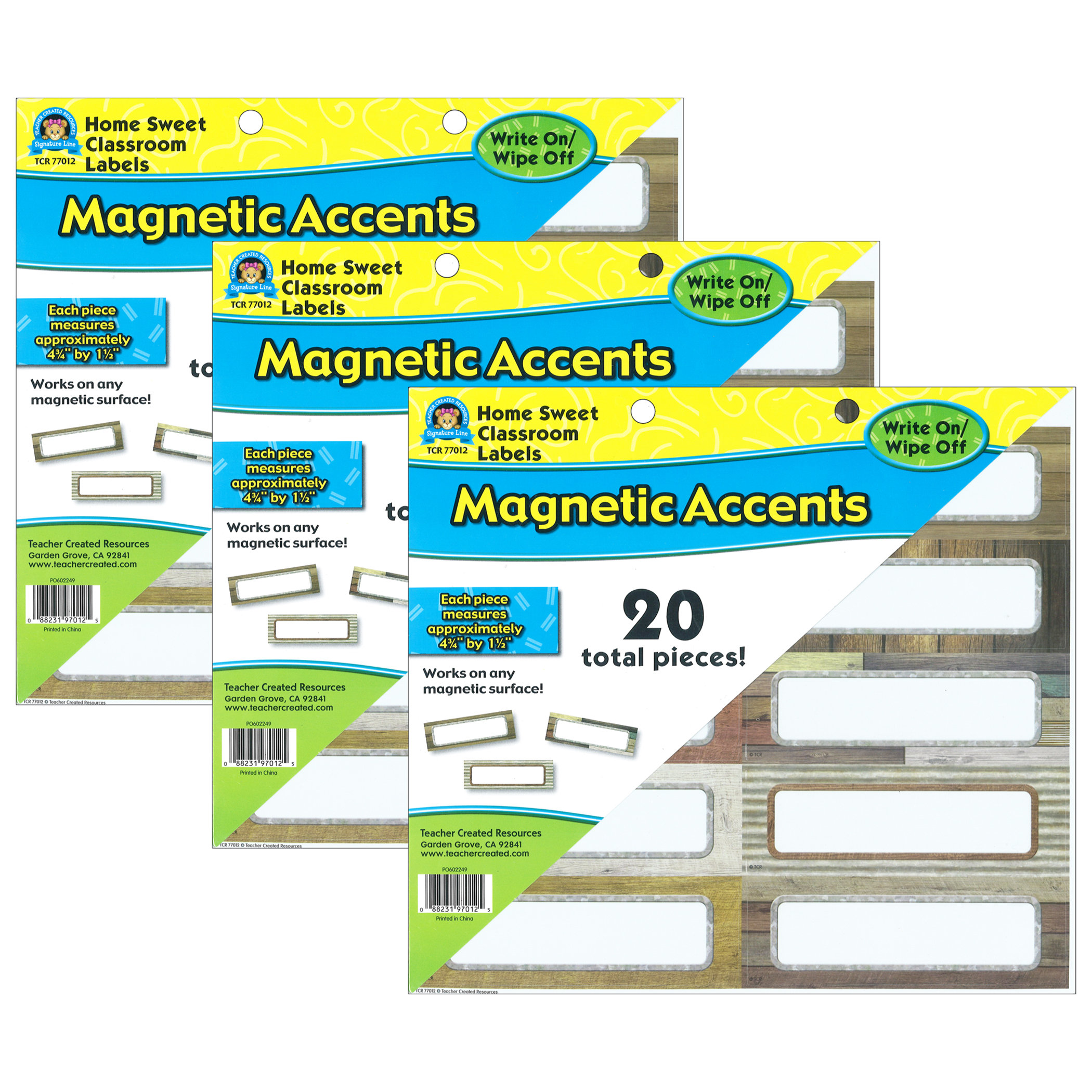 Teacher Created Resources Home Sweet Classroom Labels Magnetic Accents ...