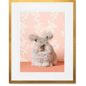 GreenBox Art 'Bunny on Pink' by Catherine Ledner Photographic Print ...