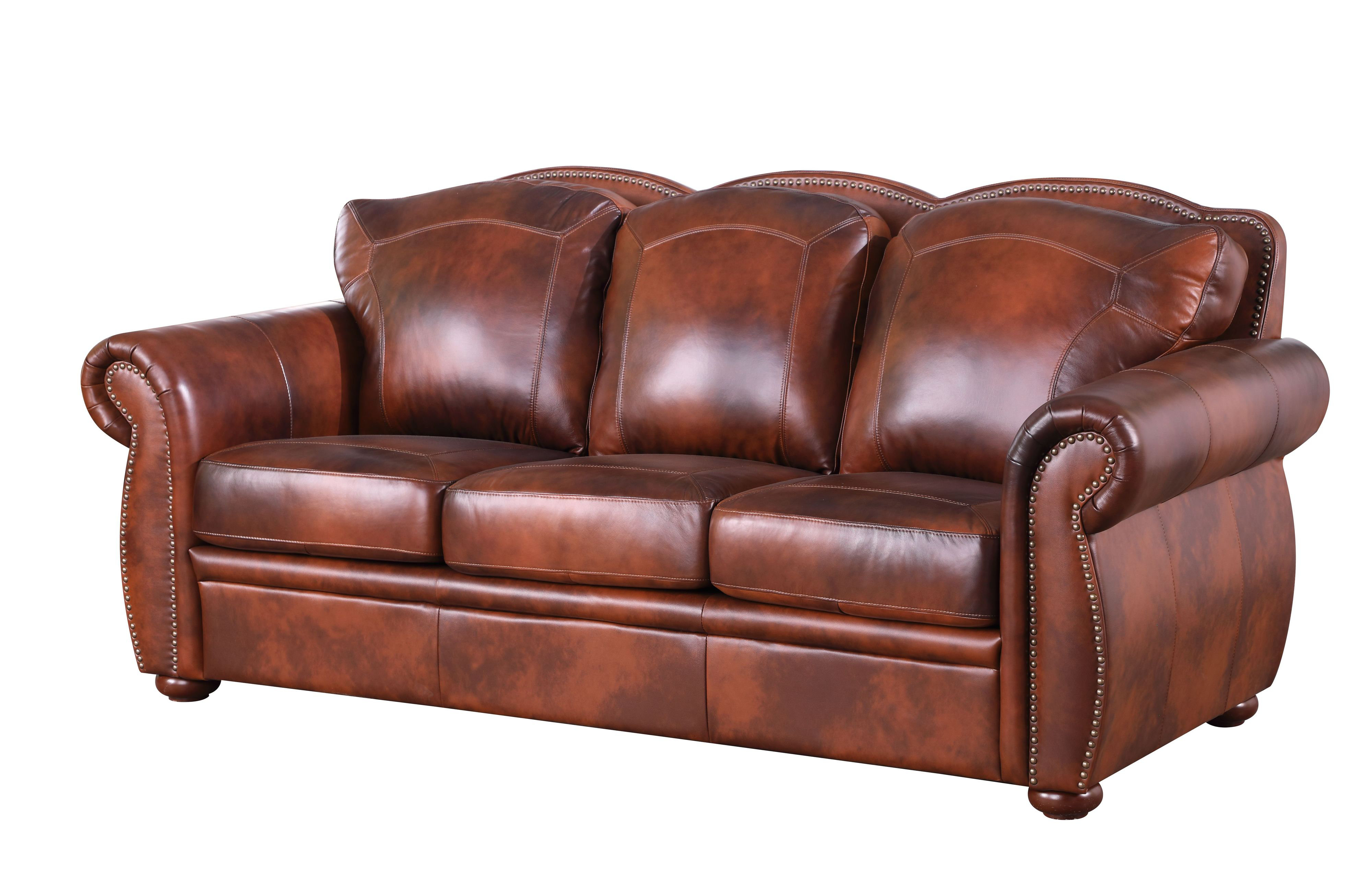 Leather Lusso 89'' Leather Sofa | Wayfair