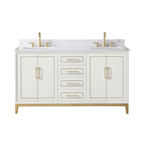 Bemma Gracie 60" Double Bathroom Vanity Set & Reviews | Wayfair