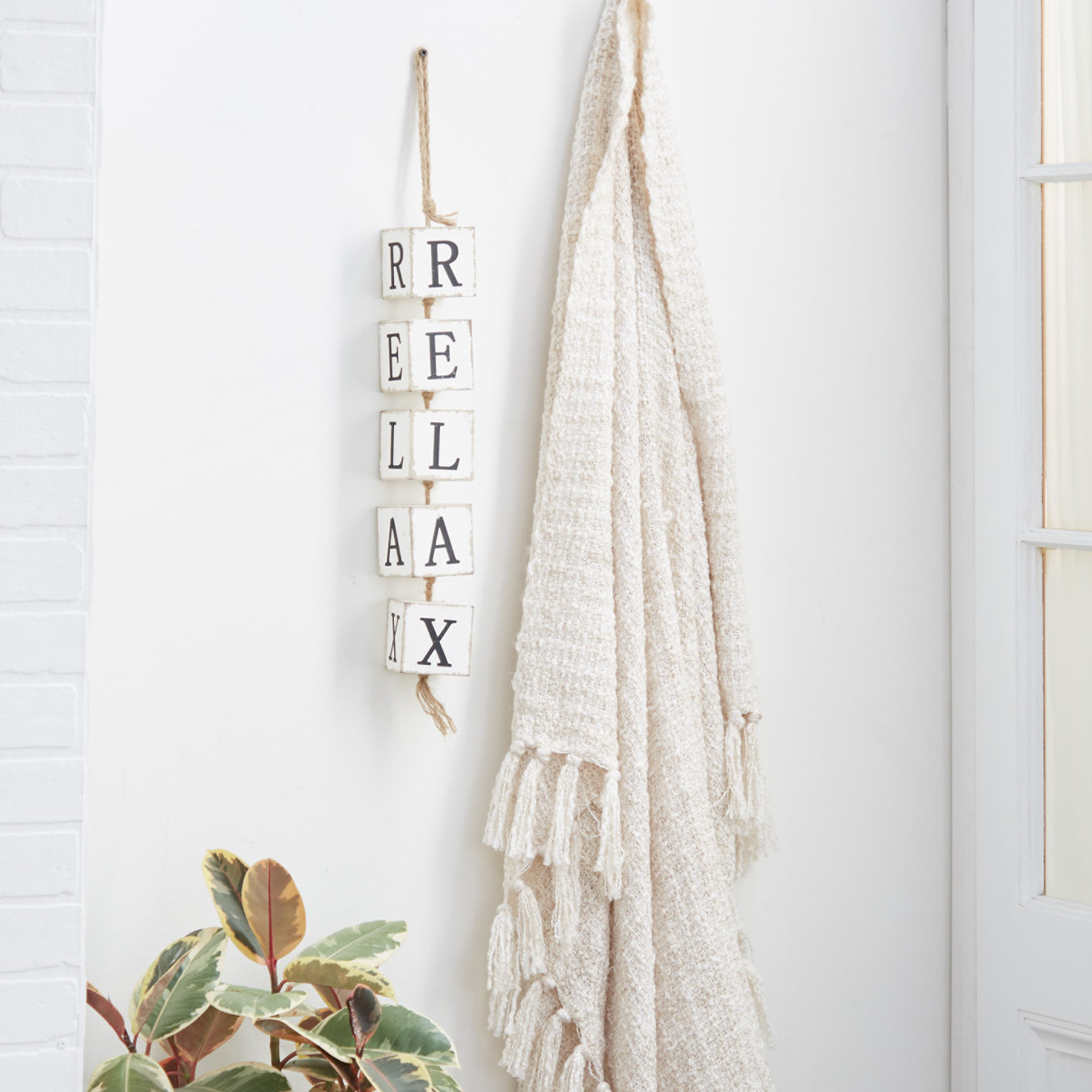 Rosecliff Heights Wood Hanging Block Wall Décor | Wayfair