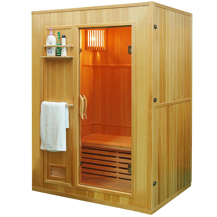 ALEKO 3 - Person Indoor Traditional Steam Sauna in Hemlock | Wayfair