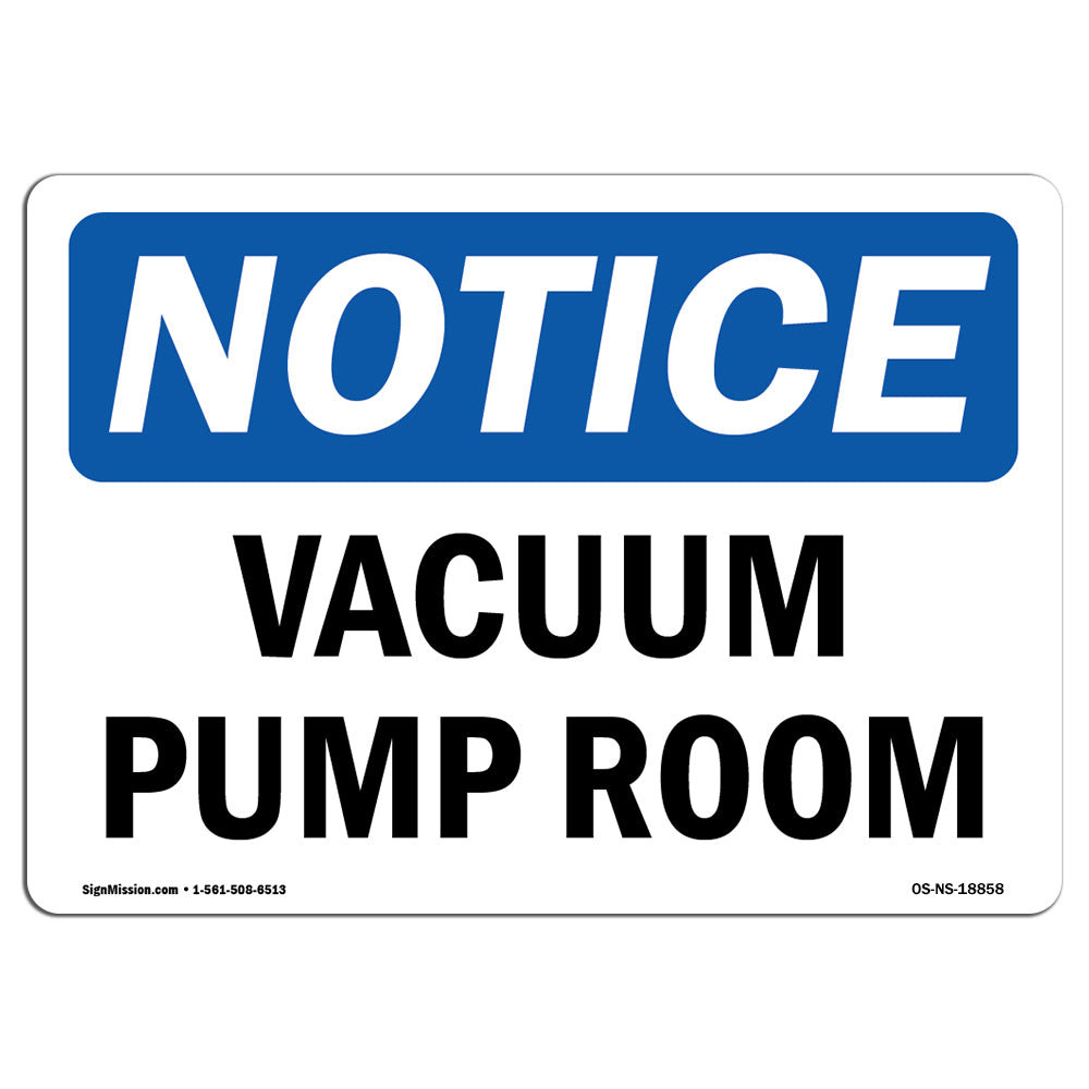 SignMission Vacuum Pump Room Sign | Wayfair