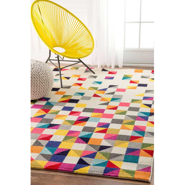 Isabelline Anders Tufted Red Rug | Wayfair.co.uk