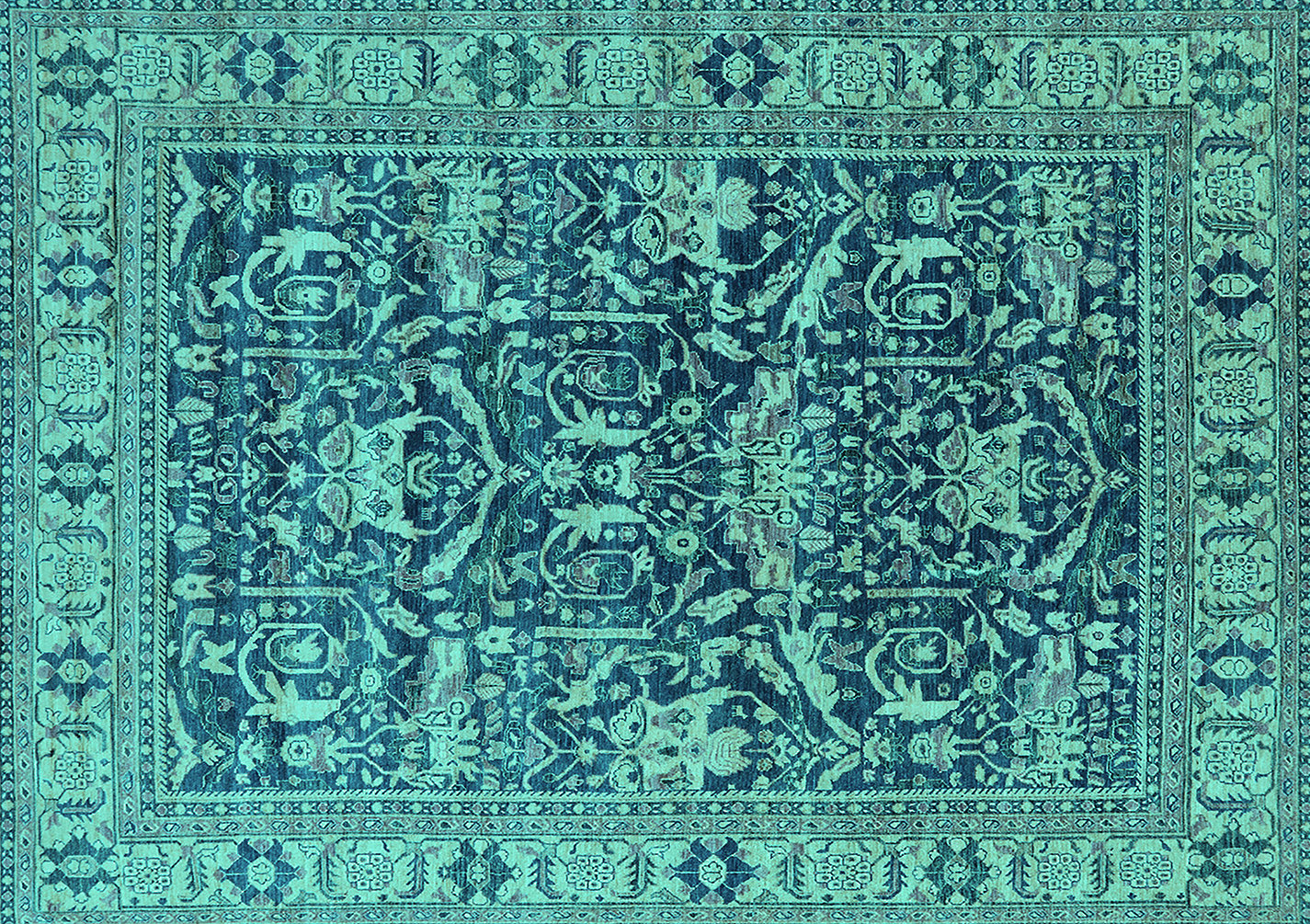 Bungalow Rose Machine Woven / Power Loomed Blue/Teal Rug | Wayfair