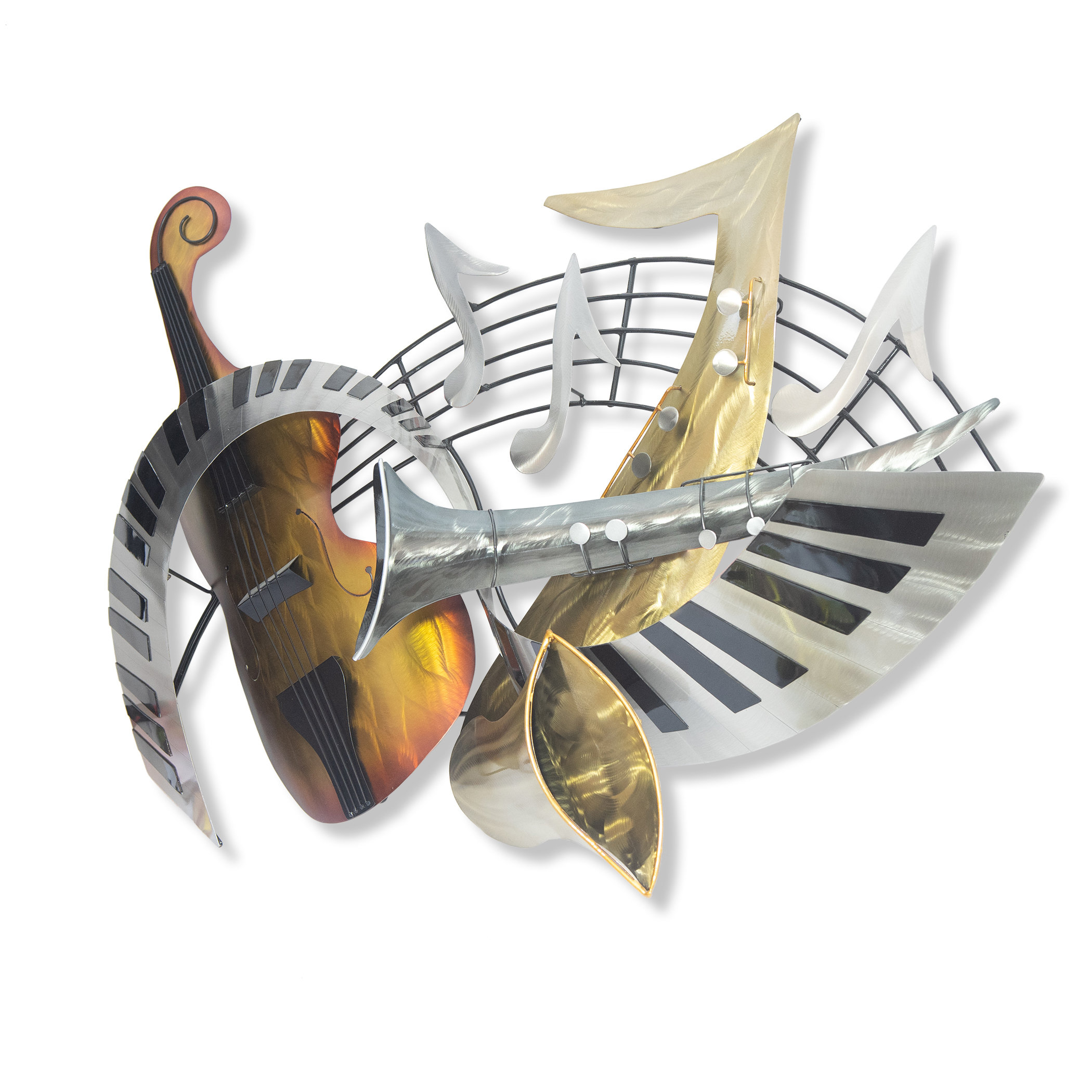 Copper Art Jam Session Wall Décor | Wayfair