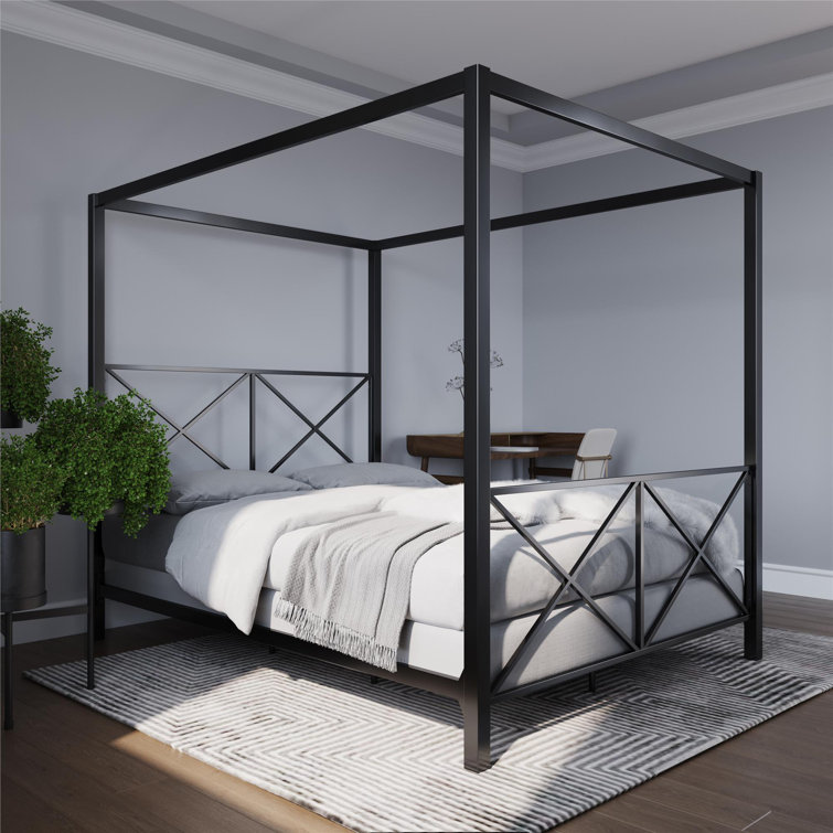 Mercer41 Saarah Low Profile Canopy Bed & Reviews | Wayfair