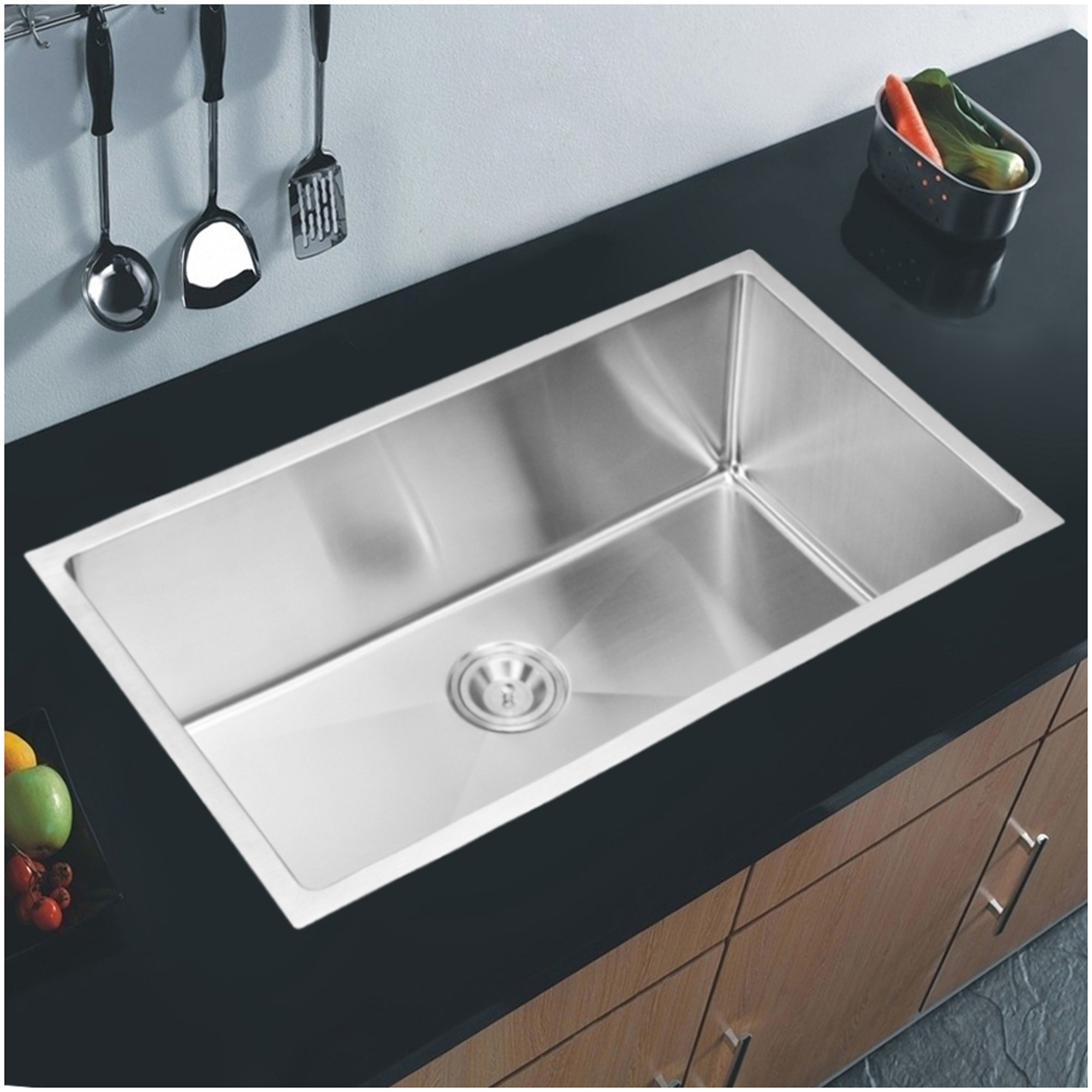 dCOR design Brier Single Bowl Kitchen Sink | Wayfair