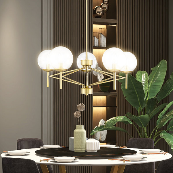 MYTH REALM Kreios PCCB-5L Classic Candles Black Pendant Light & Reviews ...