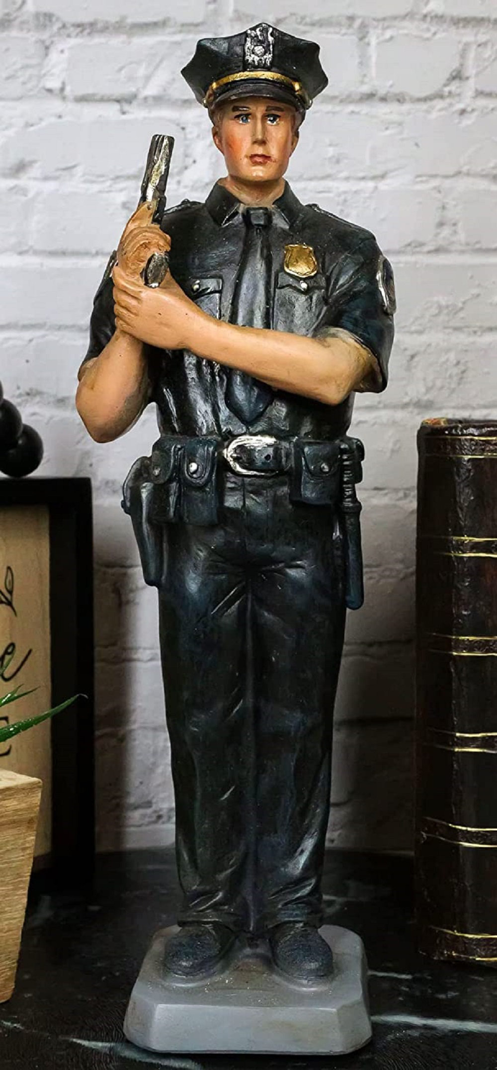 Winston Porter Police Man Officer Cop In Uniform Carrying Gun Figurine ...