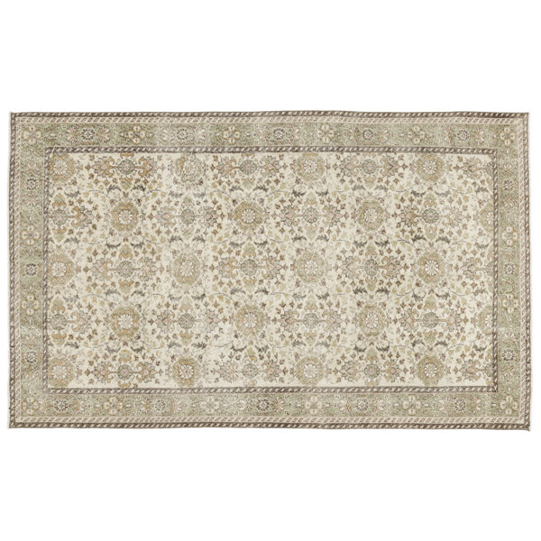 Isabelline One-of-a-Kind Ashaud Hand-Knotted 6'1" X 9'12" Area Rug in ...