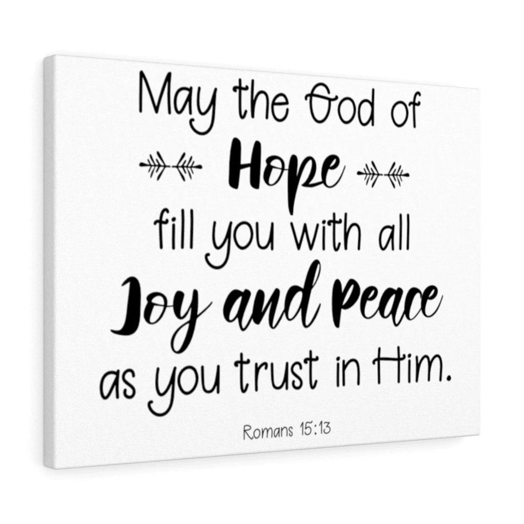 Trinx God of Hope Romans 15:13 Christian Wall Art Bible Verse Print ...