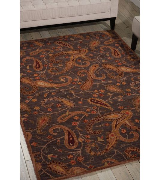 Darby Home Co Broomhedge Handmade Polyester Charcoal Rug | Wayfair