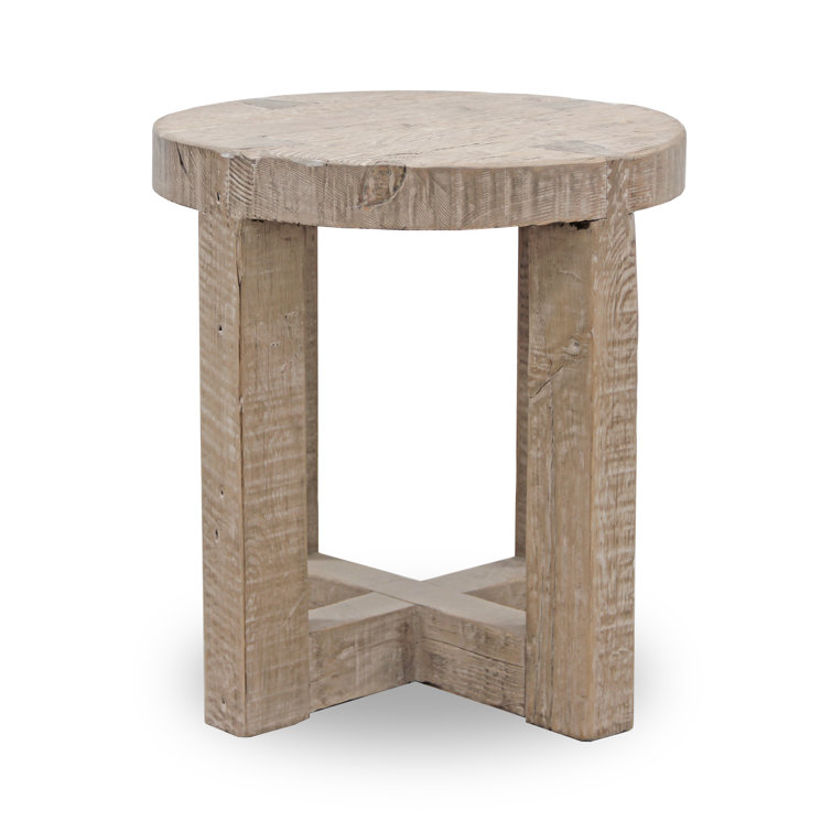 Lily's Living 22'' Tall Solid Wood Cross Legs End Table | Wayfair