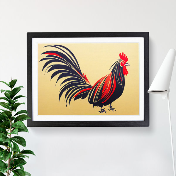 Brambly Cottage XH1022-7018X Pleasing Rooster Abstract - Single Picture ...