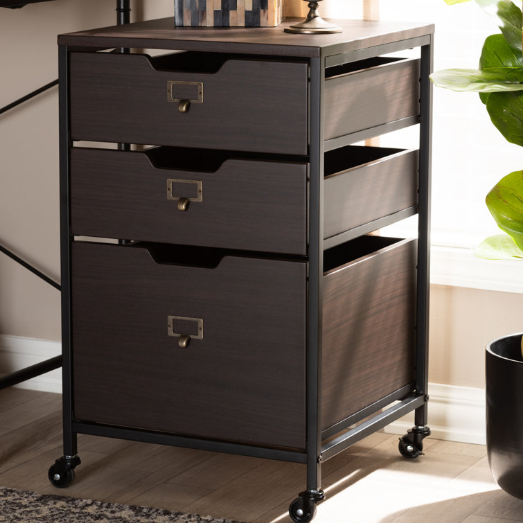 17 Stories Houser Modern and Contemporary 3 Drawer Rolling Storage ...