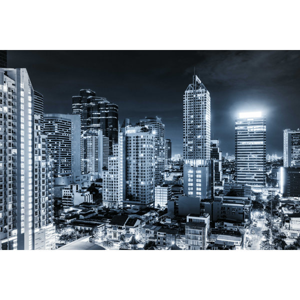 Ebern Designs Cityscape Building - Wrapped Canvas Photograph | Wayfair