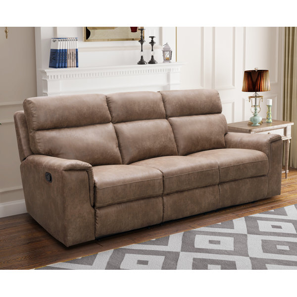 Red Barrel Studio® Nobleboro 90'' Rolled Arm Reclining Sofa | Wayfair