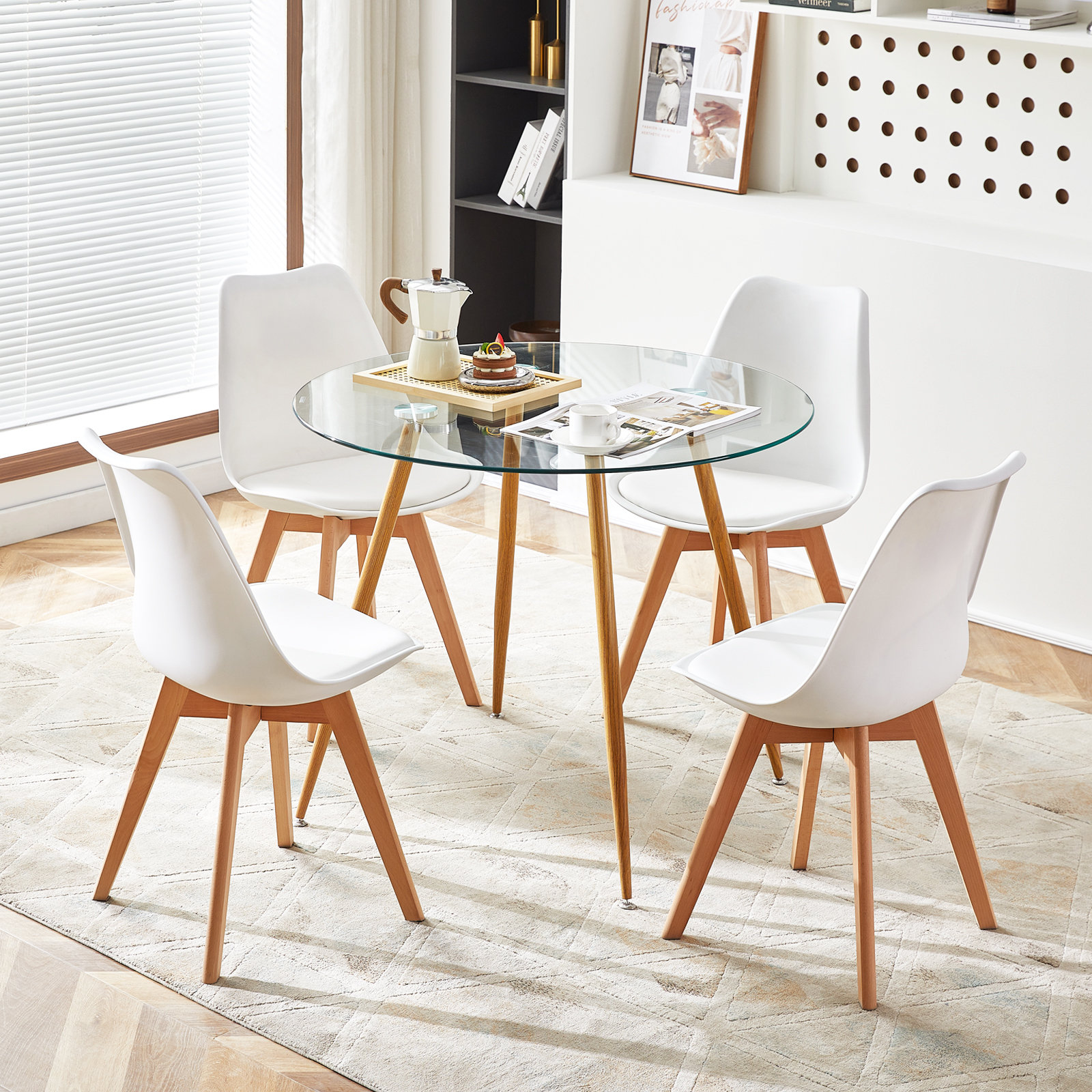 George Oliver Iresha 4 - Person Dining Set | Wayfair