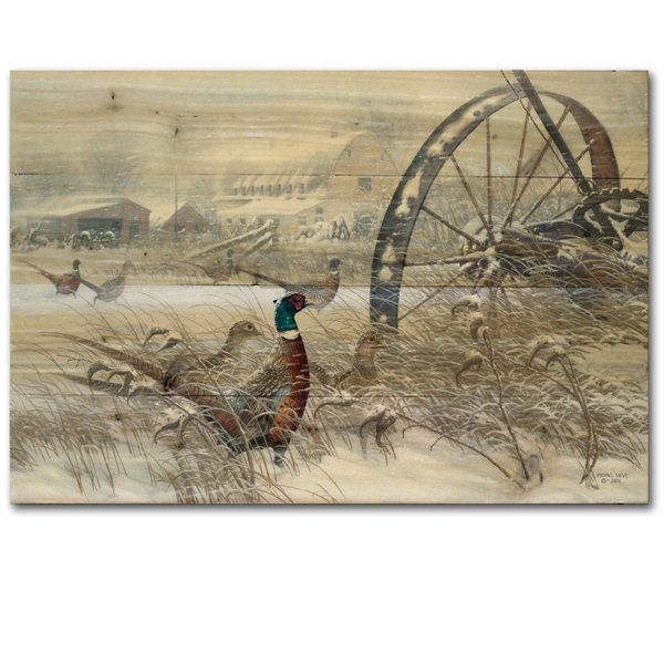WGI GALLERY Prairie Blizzard by Michael Sieve Painting Print Plaque ...