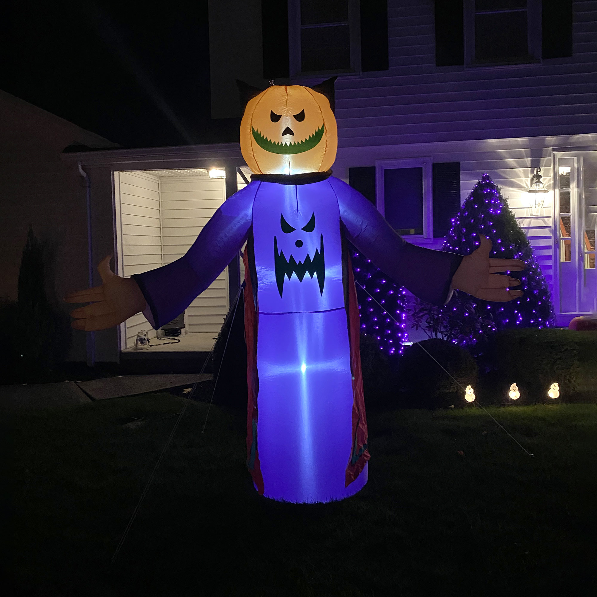 Northlight 8' Lighted Jack-O-Lantern Grim Reaper Inflatable Outdoor ...