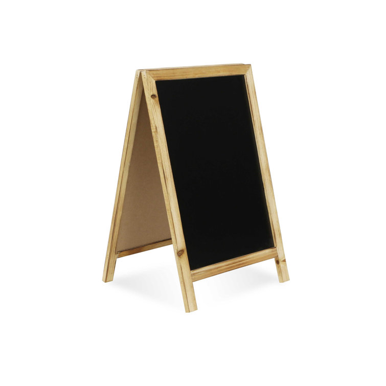 Millwood Pines Large Double Sided Free Standing Chalkboard | Wayfair