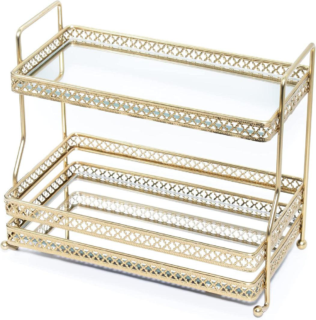 House of Hampton® 2-Tier Makeup Organizer | Wayfair